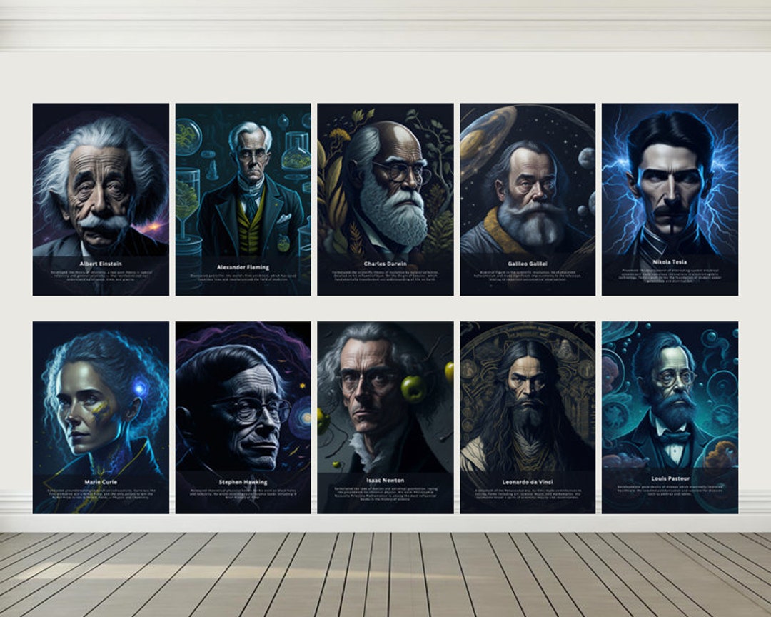 Printables - Famous Scientists (10pcs) - Classroom Decor, Science ...