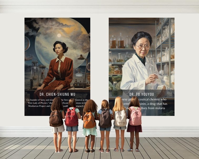 Printables Asian Scientists all 10 Classroom Decor - Etsy