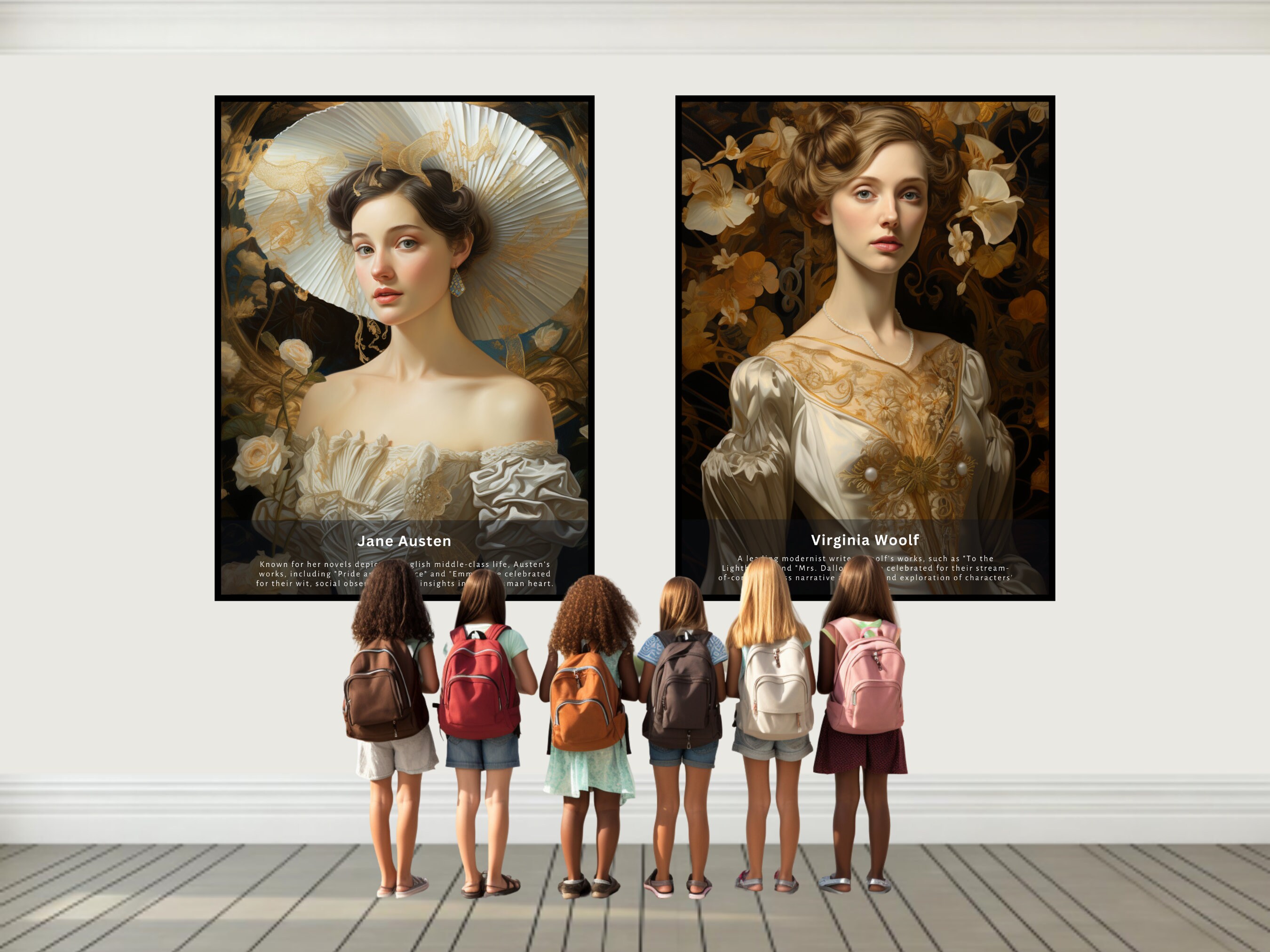 Printables Famous Authors 11pcs Classroom Decor, Author Gallery Wall ...