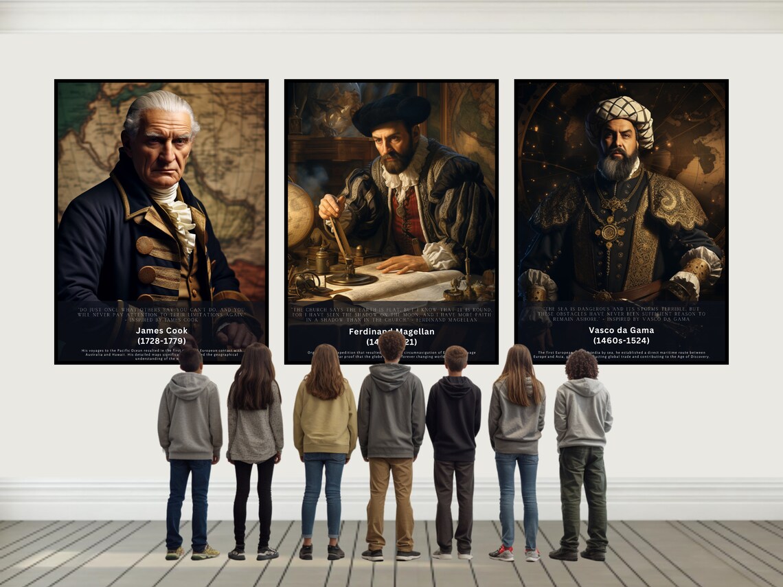 Teacher Art Collection Explorers Series 10s History - Etsy