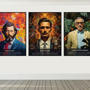 Printables - Famous Hispanic Authors (10pcs) - Classroom Decor, Author ...