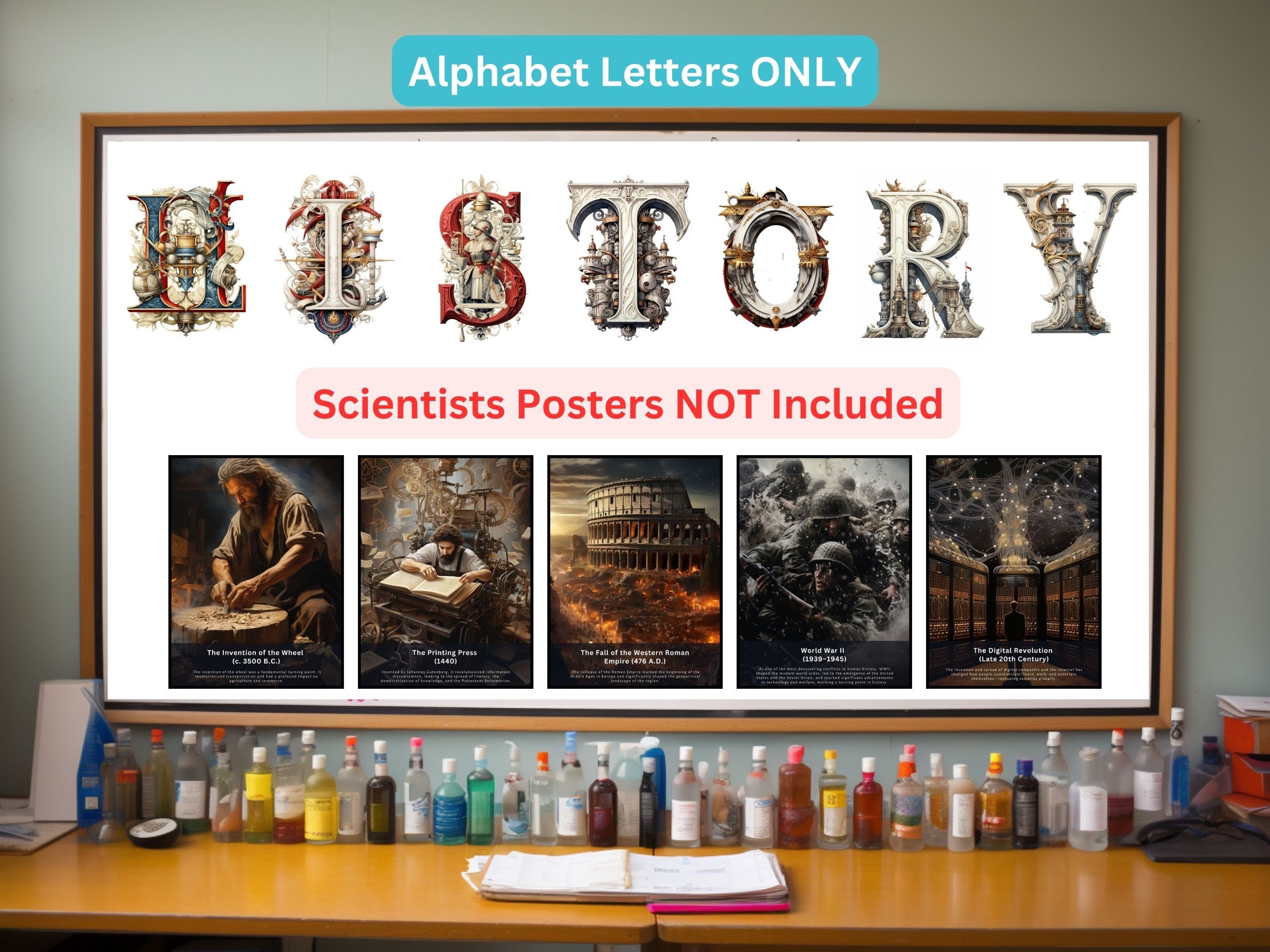 History Class Gallery Wall Classroom Decor High School - Etsy