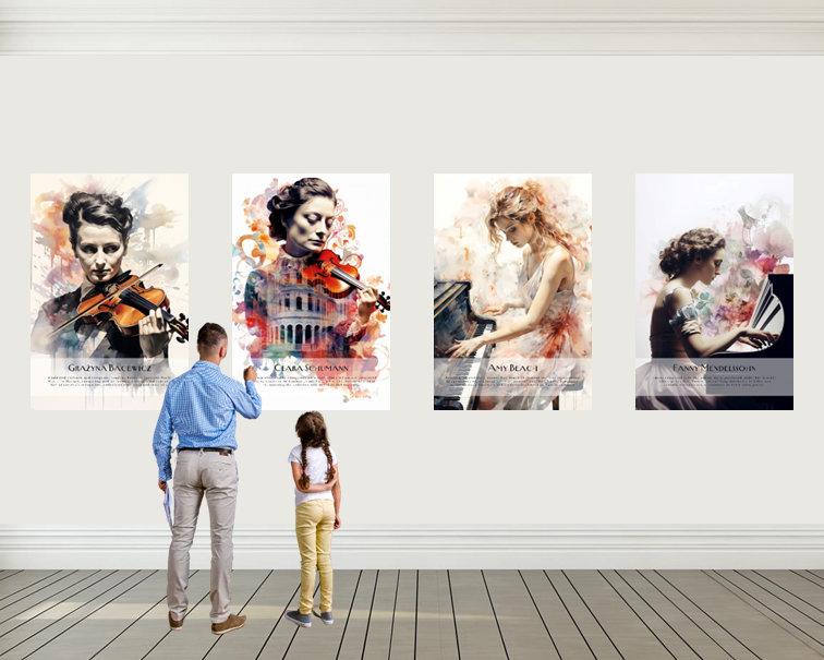 Printables Female Composers 14pcs Classroom Decor, Female Composers ...