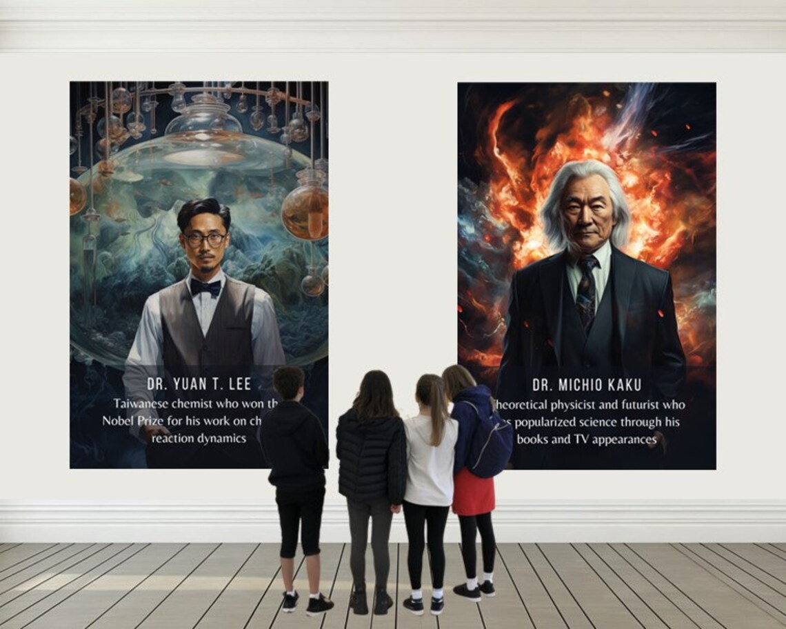 Printables Asian Scientists all 10 Classroom Decor - Etsy