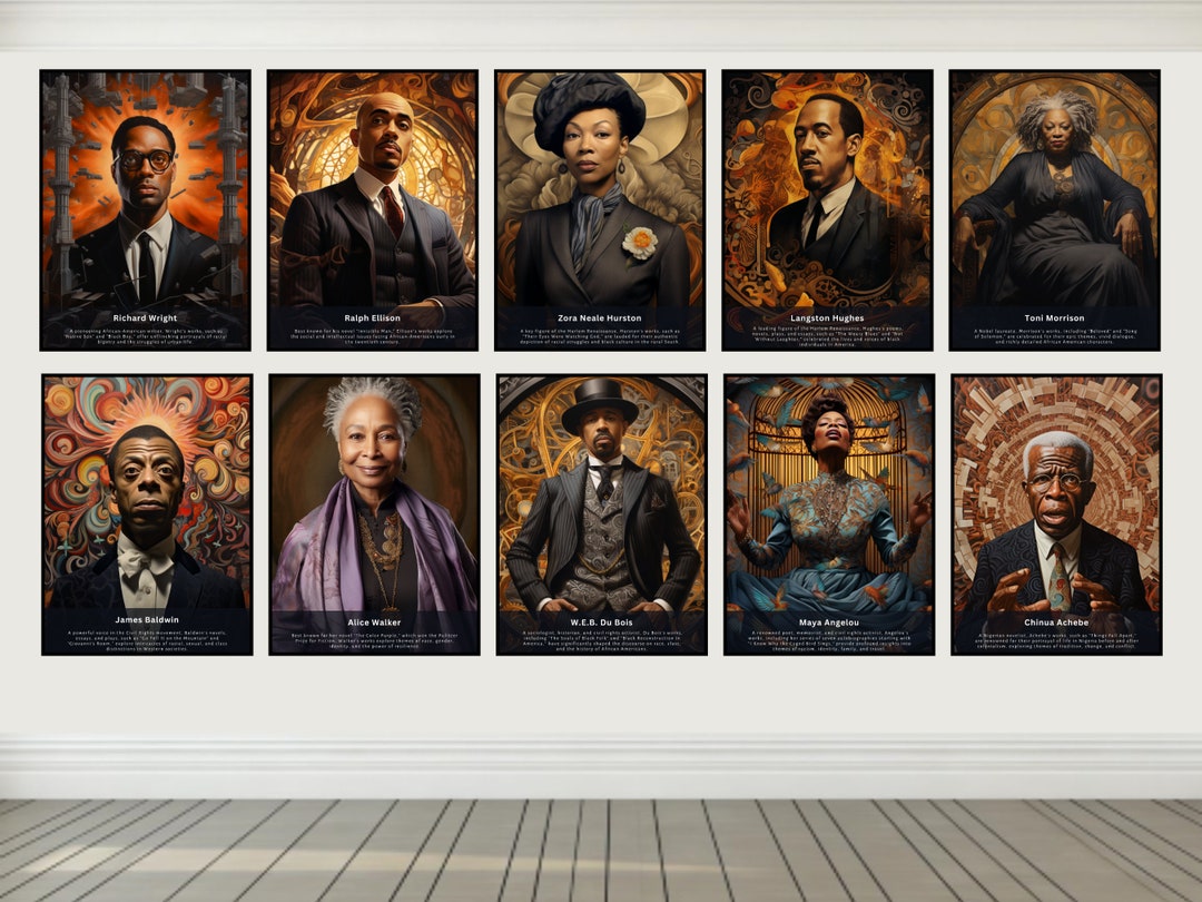 Printables - Famous Black Authors (10pcs) - Classroom Decor, Author ...