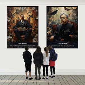 Printables Famous Asian Authors 10pcs Classroom Decor, Author Gallery ...