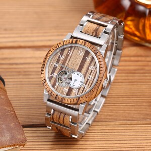Wood Watch, Personalized Wood Watch, Special Gift for Your Men. Unique ...