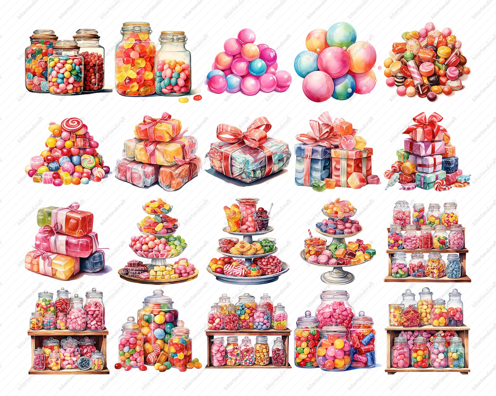 75 Candy Shop Bundle, Candies PNG Bundle, High-quality Transparent PNG ...