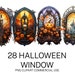 28 Halloween Window Clipart, PNG Bundle, High-quality Transparent ...