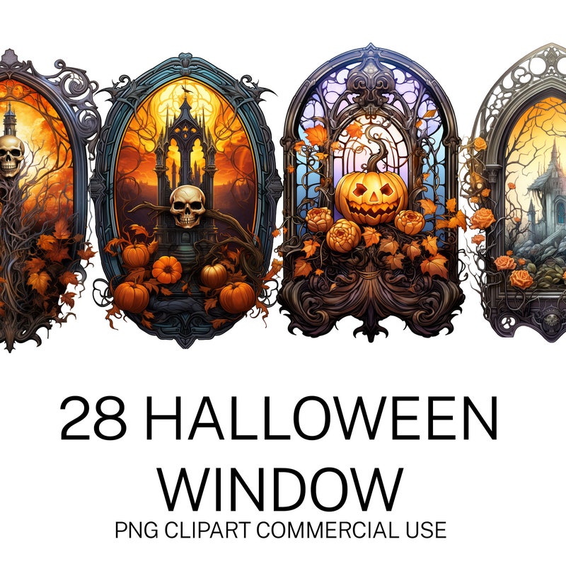 Halloween Window Decor - Etsy