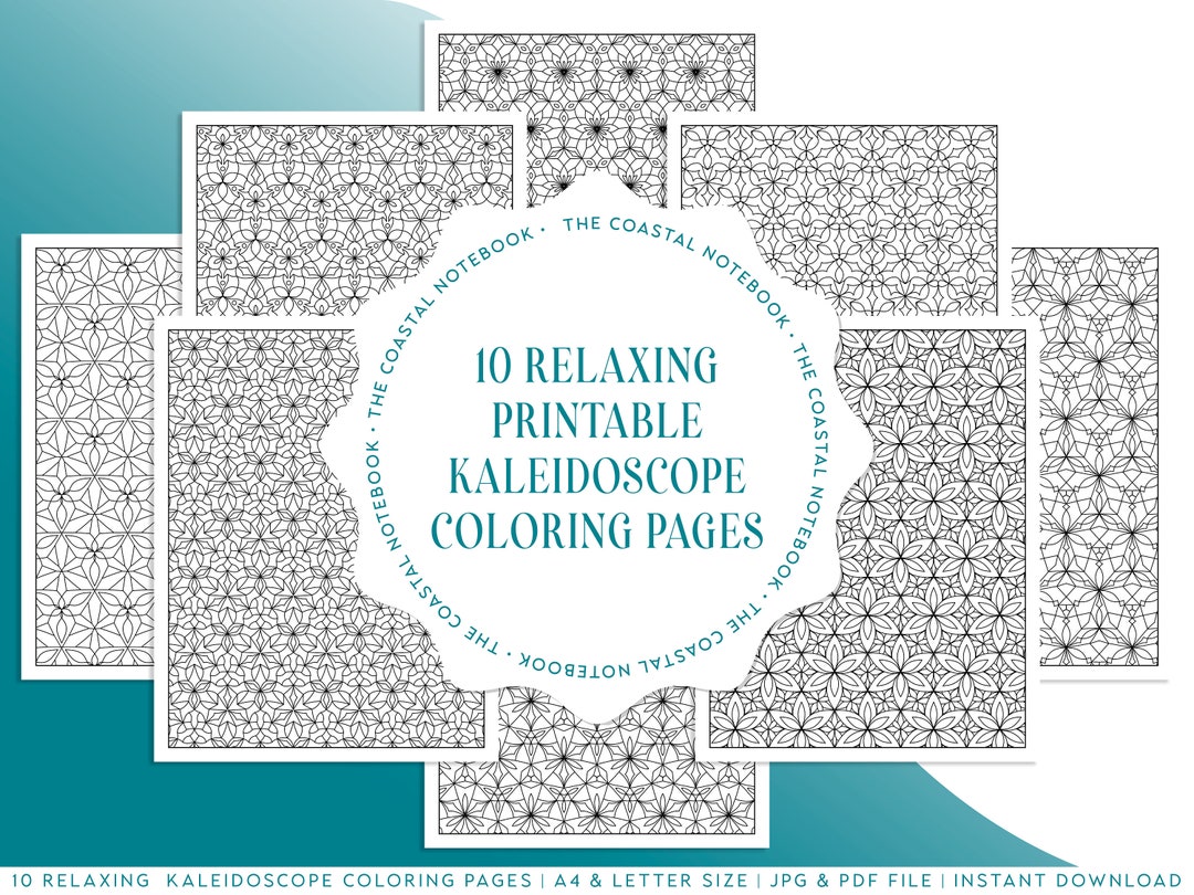 Relaxing Adult Coloring Pages | | Instant Download I Printable Coloring ...