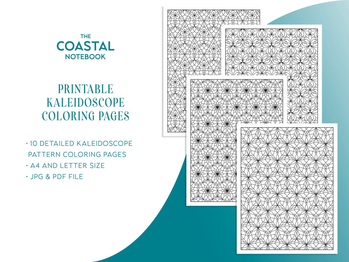 Relaxing Adult Coloring Pages Instant Download I Printable - Etsy