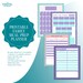 Weekly Meal Planner Printable Digital Planner Inserts Grocery List Menu ...