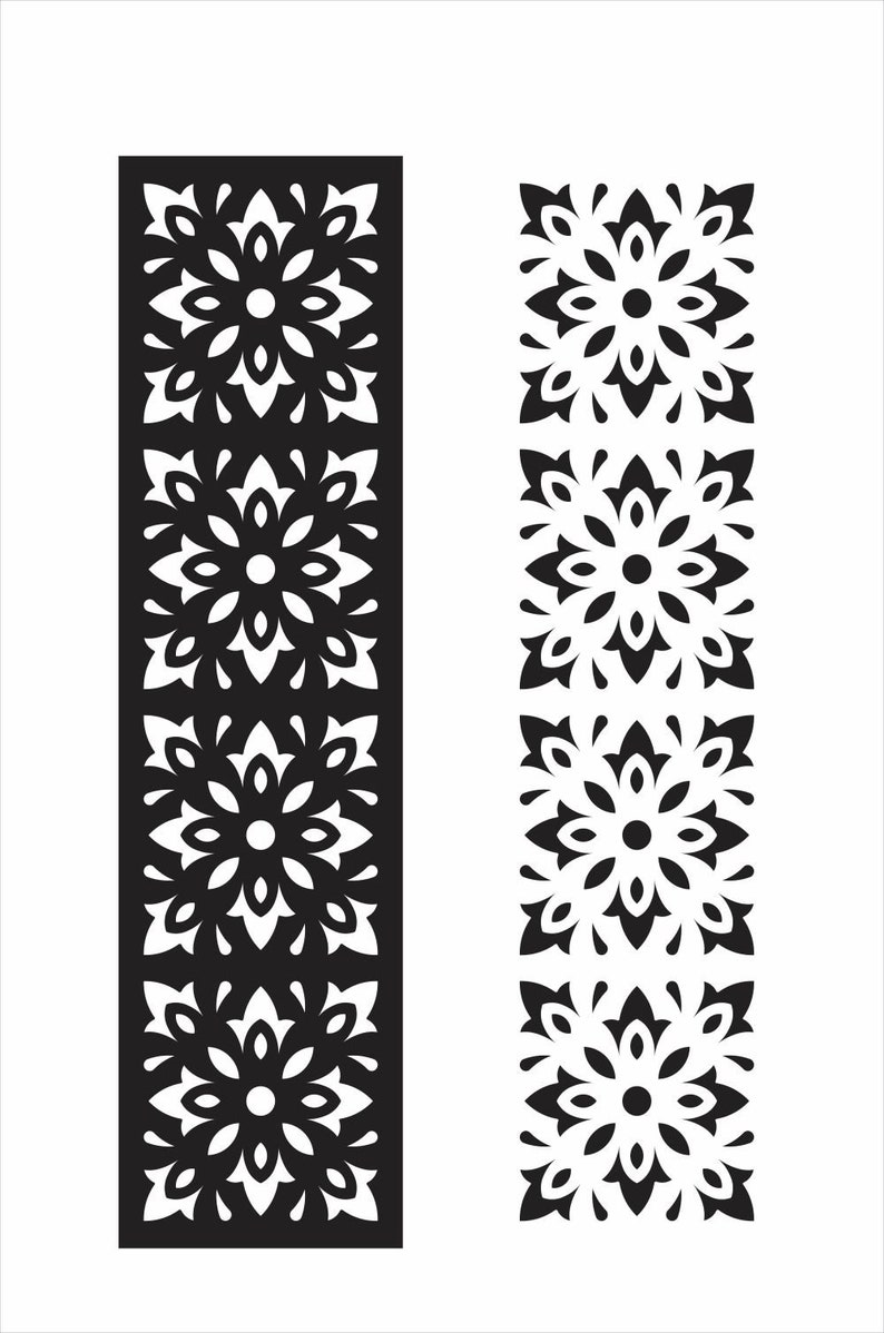 Floral Laser Cutting Product , Wall Craft , Digital Download , Printing ...