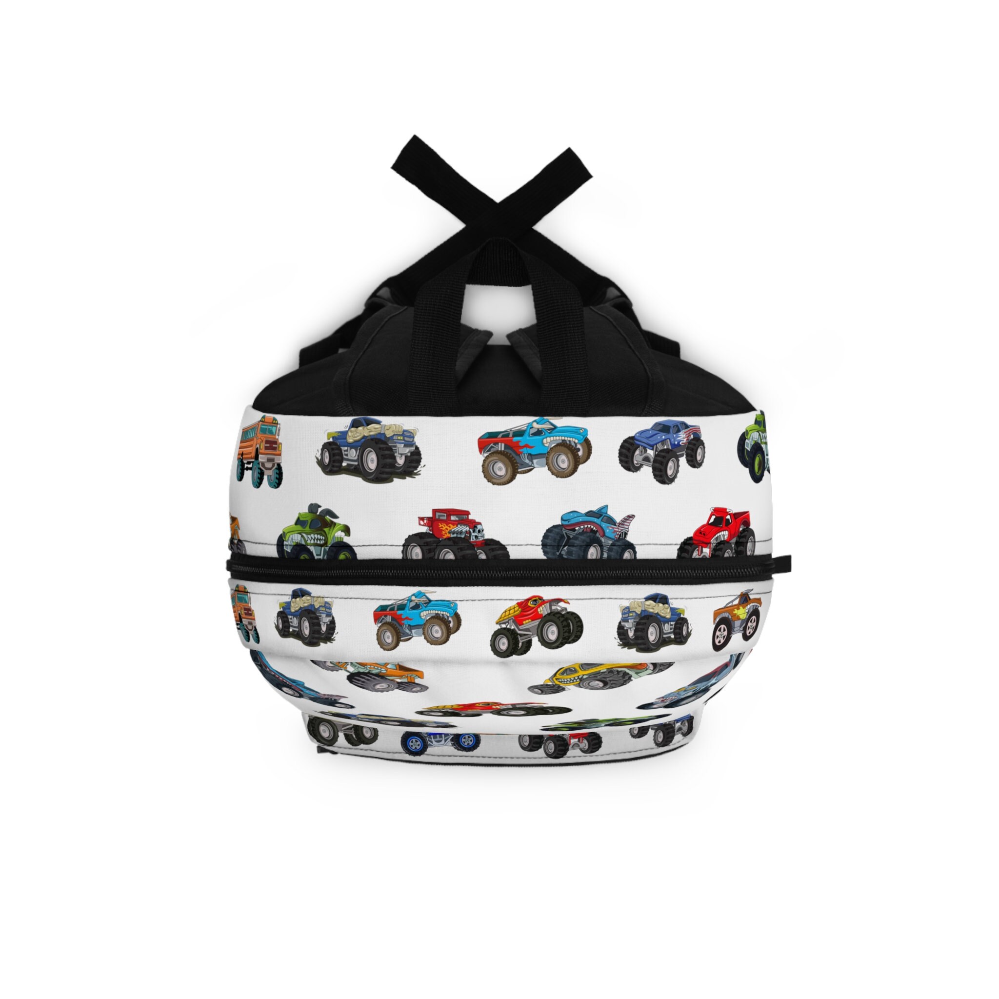 Monster Trucks Backpack, Back to School, Kids Backpack W/ Optional ...