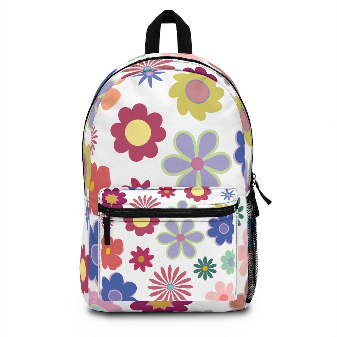 Retro Groovy Flower Backpack, Back to School Backpack - Etsy