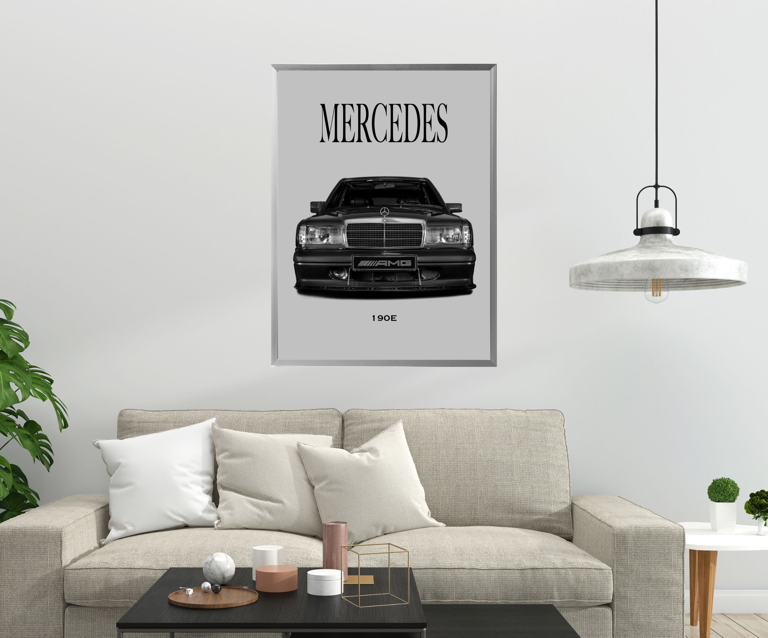 Mercedes 190E Poster Mercedes Poster for Car Enthusiast High - Etsy