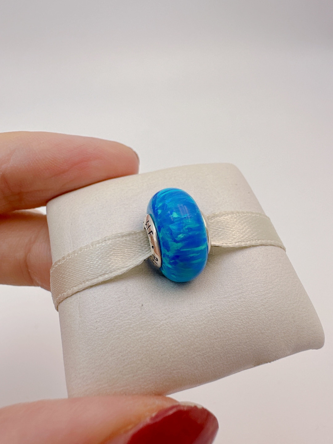 Opalescent Ocean Deep Blue Charm,sliver Bracelet Charms,charm for ...