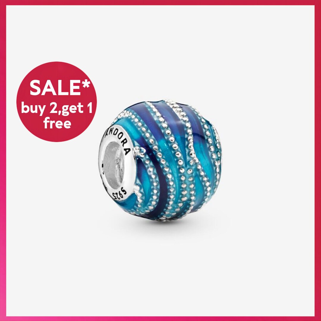 Blue Wave Charm,ocean Charm,ocean Charm,sliver Bracelet Charms,charms ...