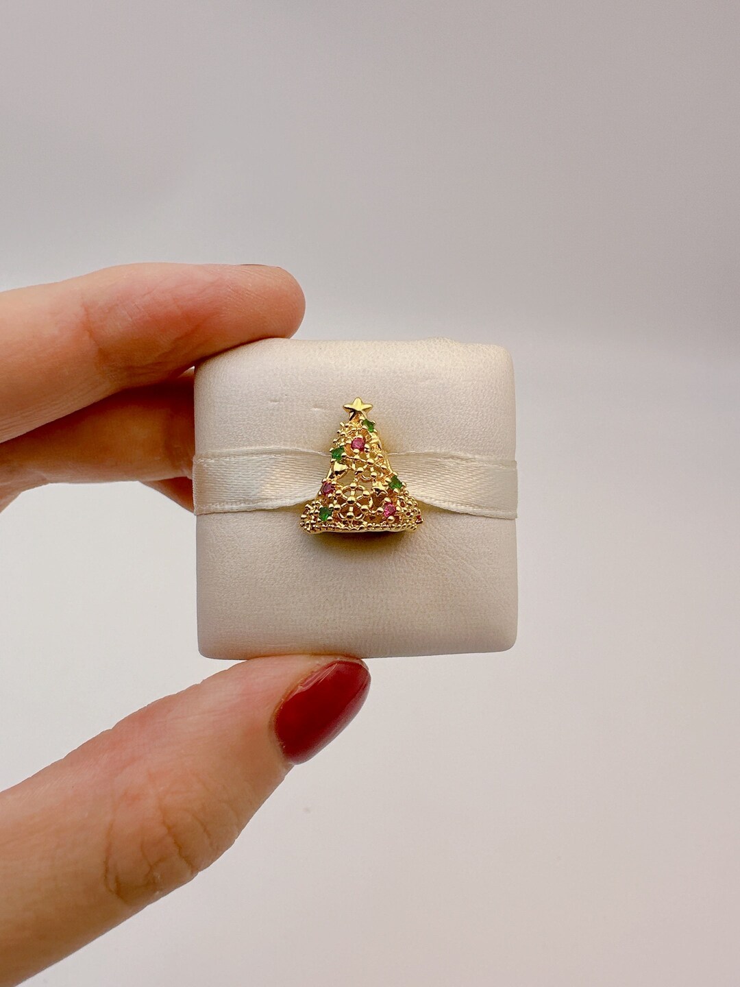 Glitter Christmas Tree Charmbracelet Charmscharms for - Etsy