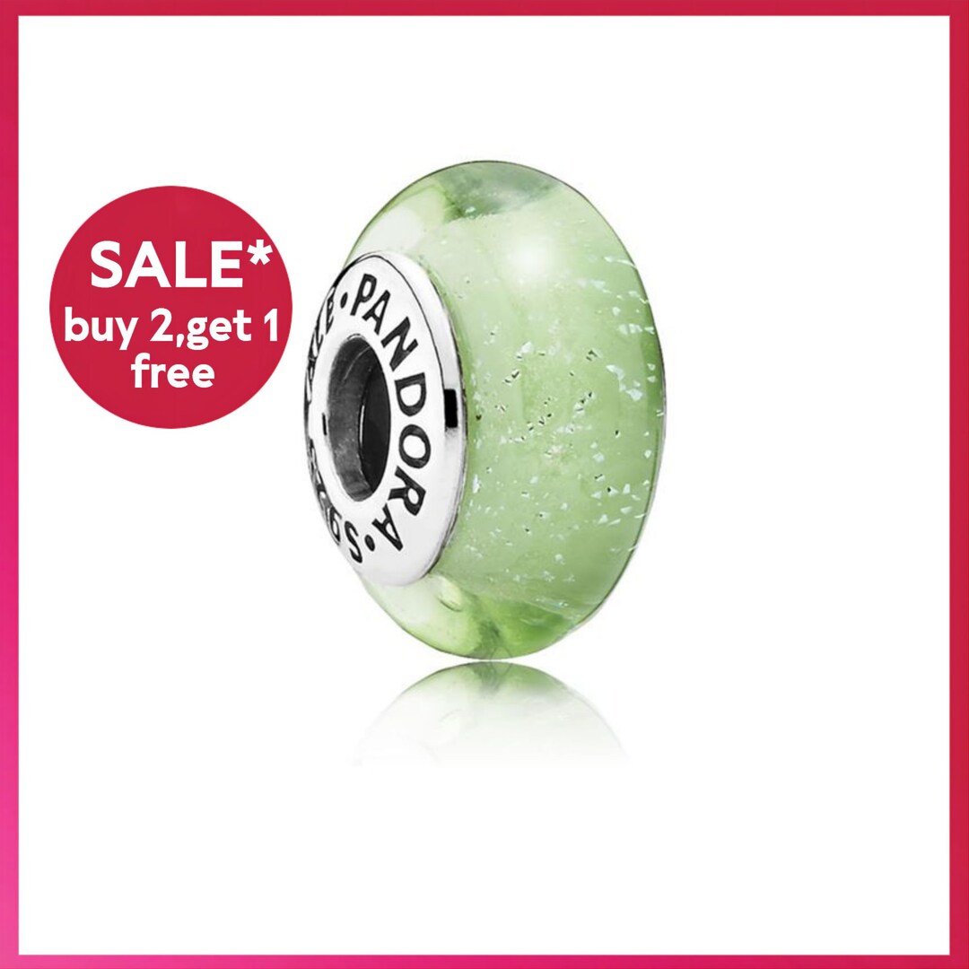 Tinker Bell's Signature Color Murano Charm,sliver Bracelet Charms ...