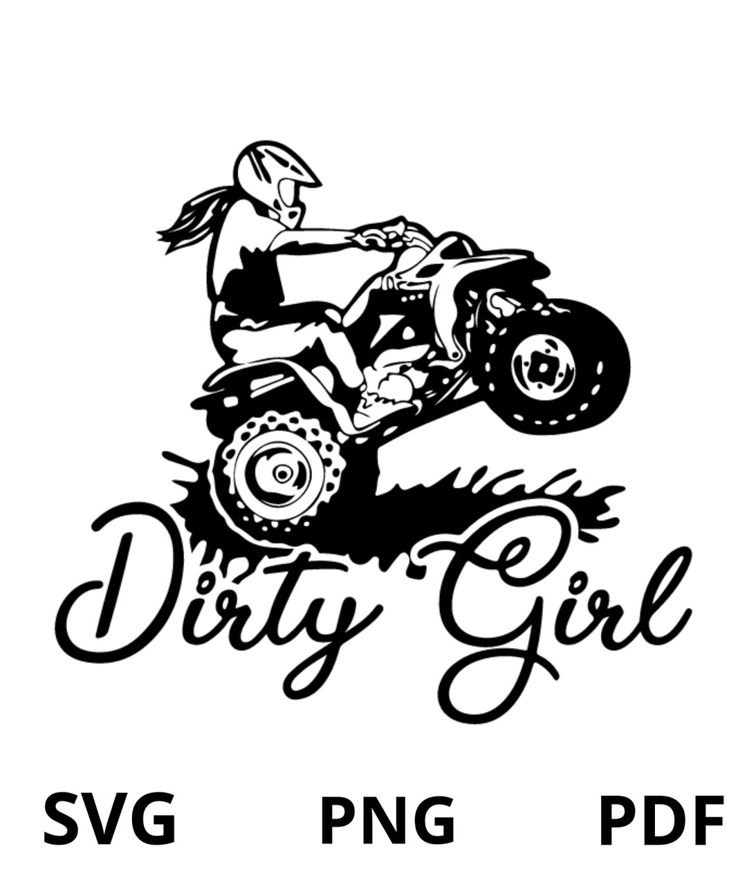 Dirty Girl SVG PDF PNG - Etsy
