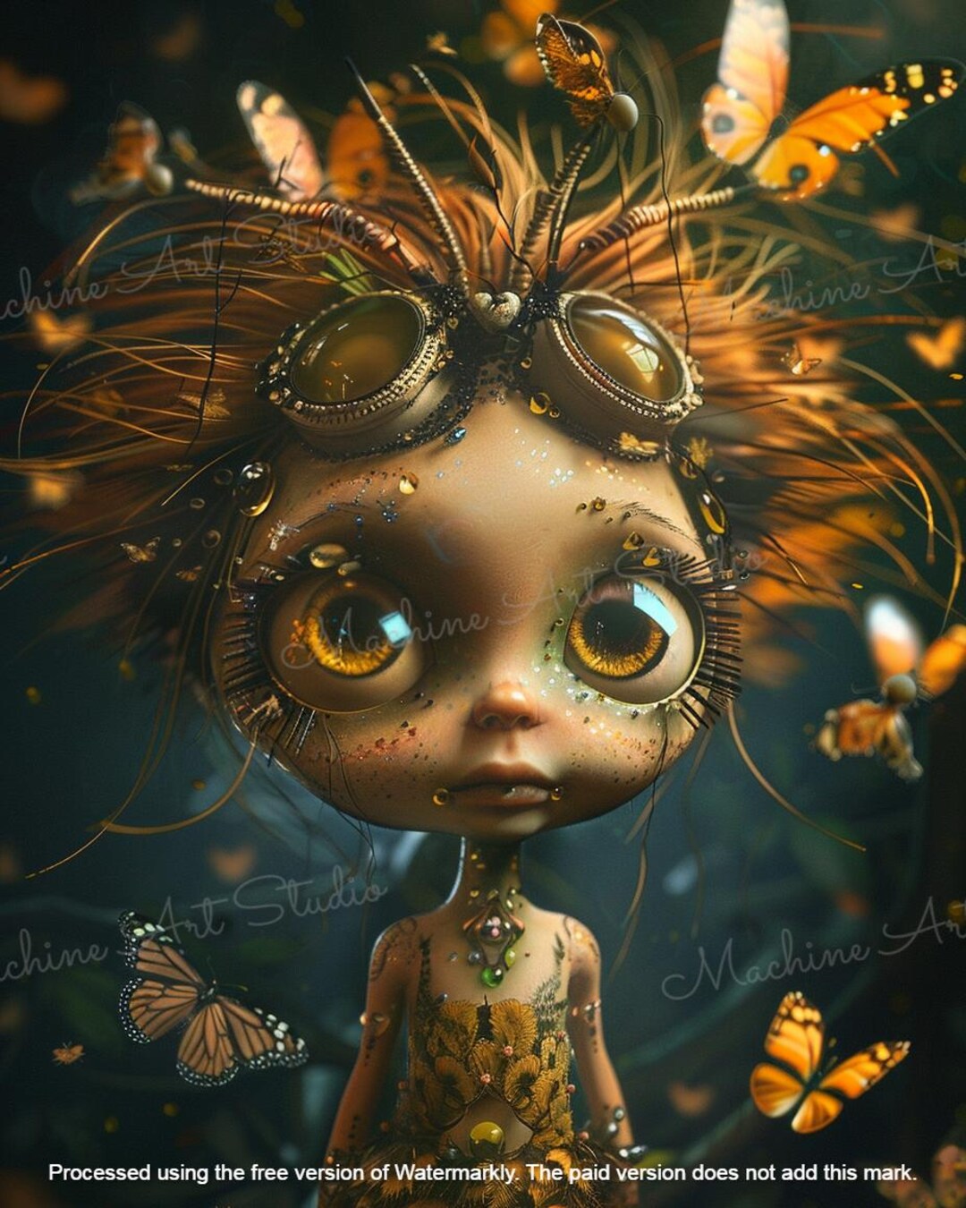 Butterfly Fairy Limited Printable, Gift, Nursery, Weird, Surreal ...