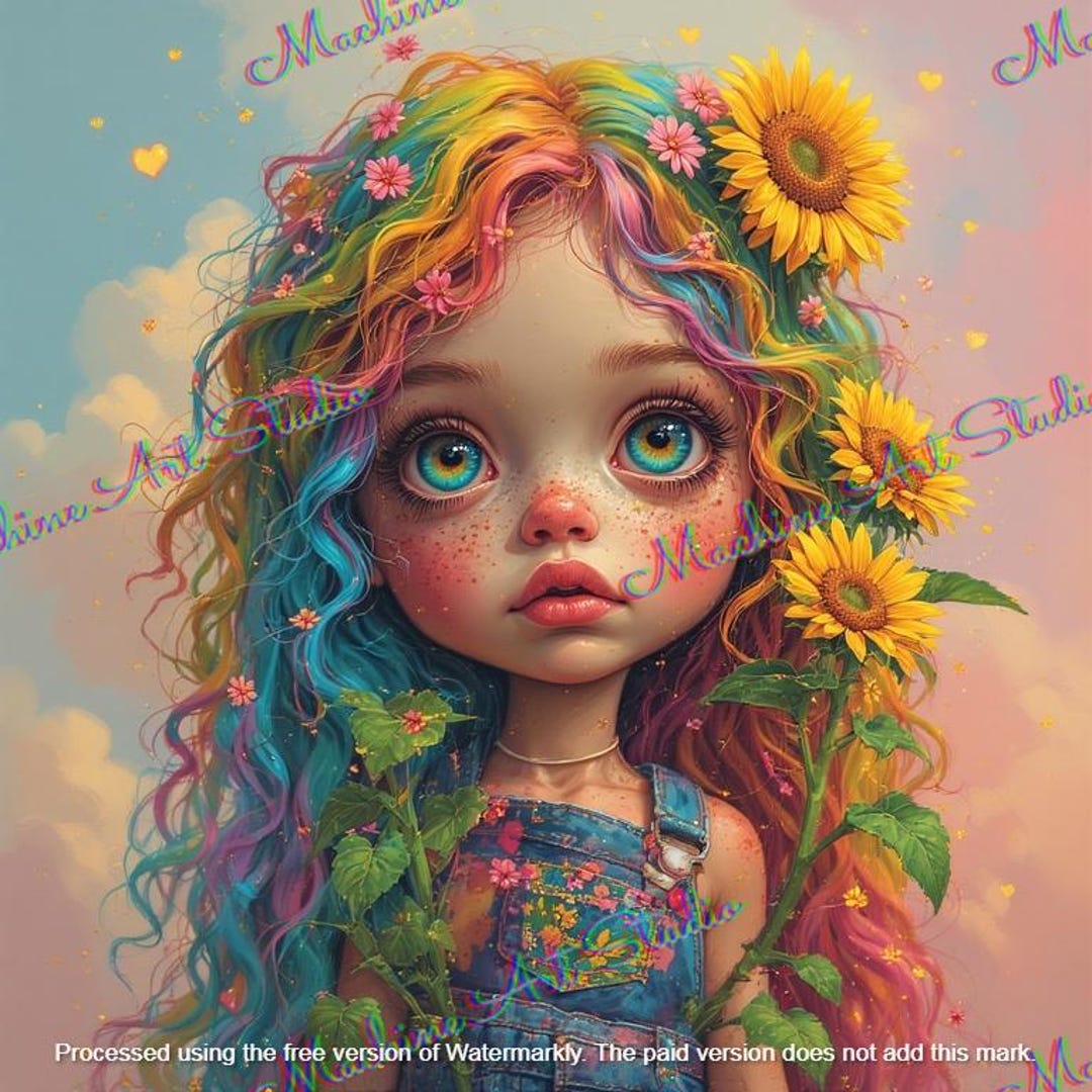 Sunflower Spirit - Limited , Surrealism, T-shirts, Nursery, Kids, Fun ...