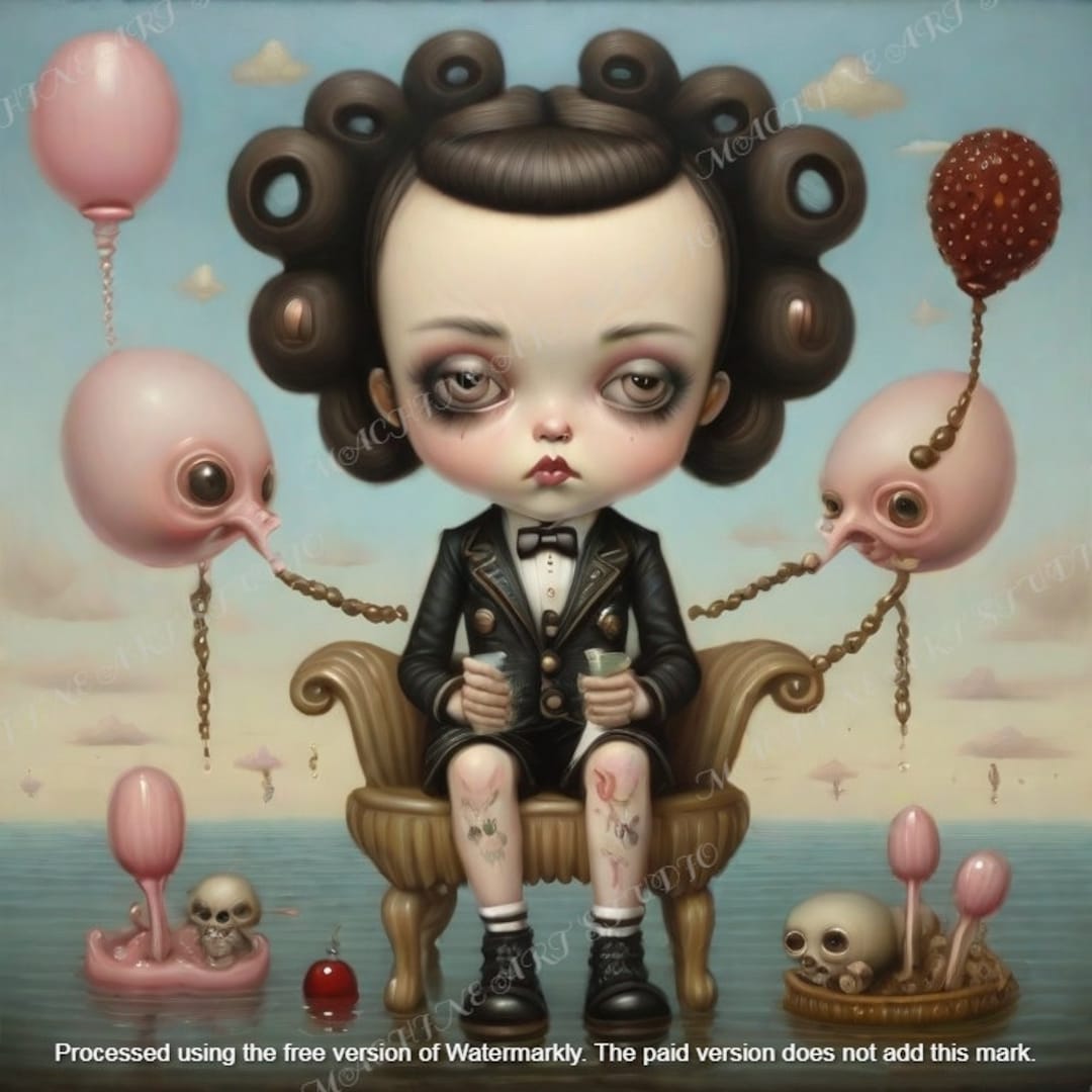 Lowbrow Art Print: Pop Surrealism Nursery Decor (digital Download) - Etsy