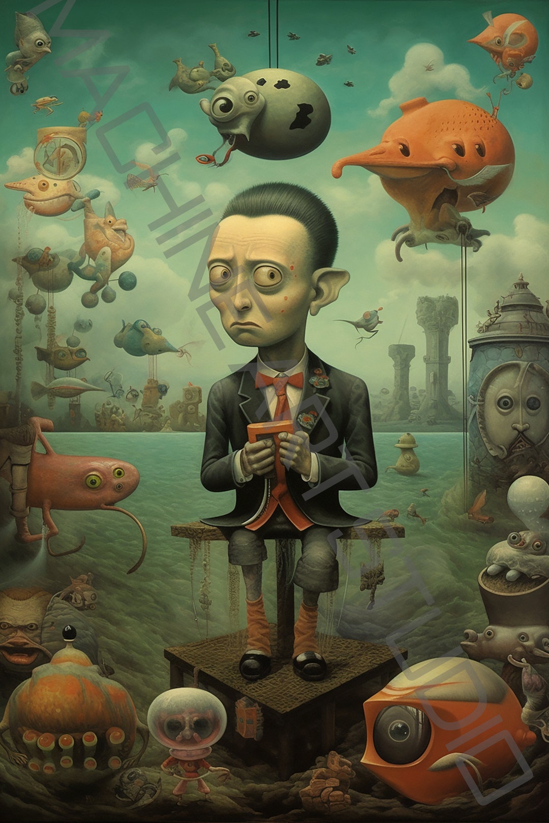 ONE of a Kind, a Bizarre, Printable,surreal and Detailed Fantasy Art ...