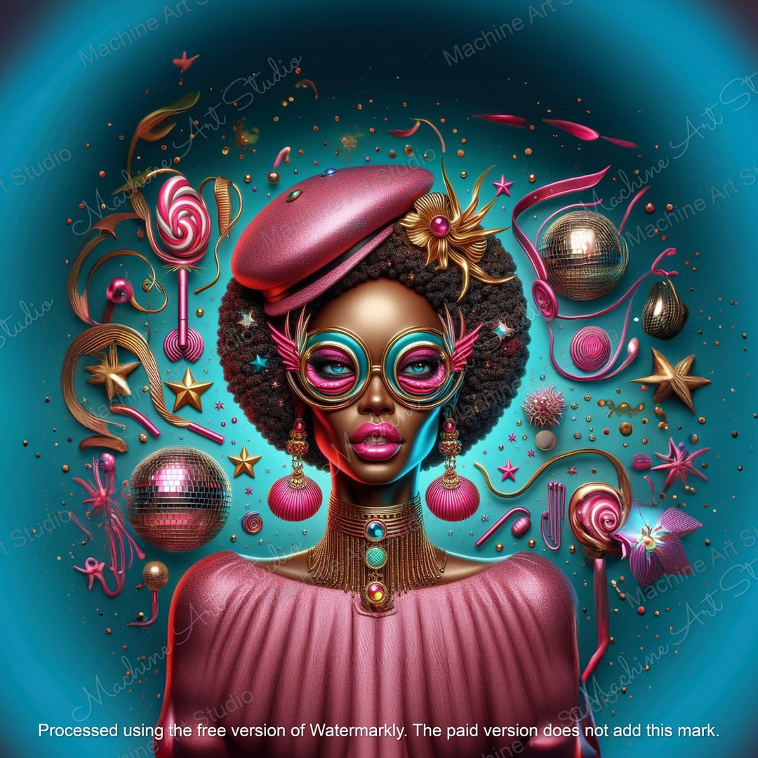 New Years Queen - Printable-limited Edition, Sublimation, Lowbrow ...
