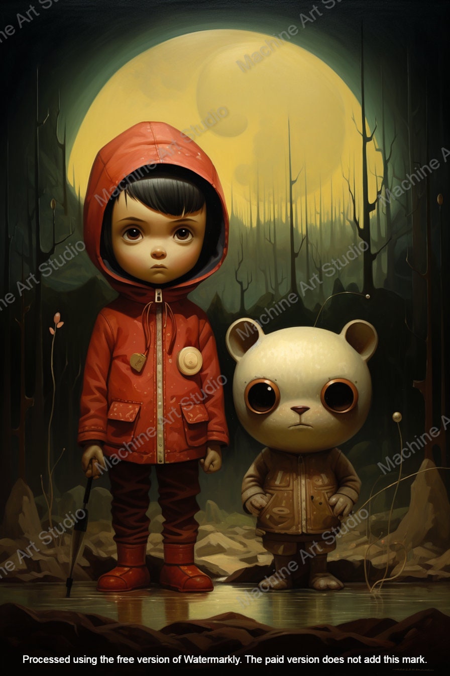 Meet Teddy Printable-limited Edition Lowbrow Art Teddy - Etsy