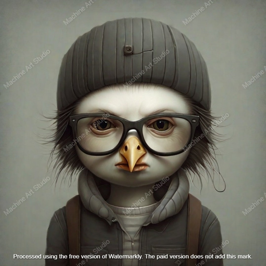 Hipster Chick - Limited Edition, Lowbrow Art, Weird Art, Pop Surrealism ...