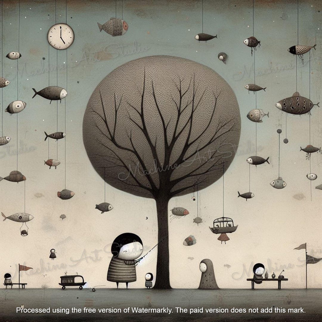 Tree of Wonder- Printable, Limited Edition, Lowbrow, Sublimination ...