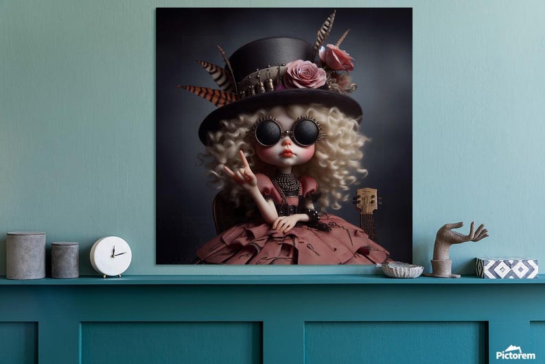 Rock'n Kiddo -printable , Limited Edition, Lowbrow Art, T-shirt, Pop ...