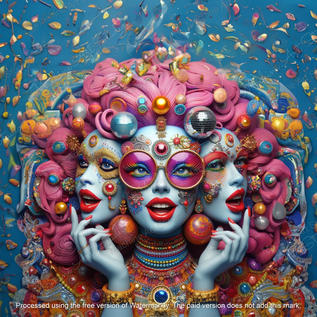 Celebration- Printable-limited Edition, Sublimation, Lowbrow ...