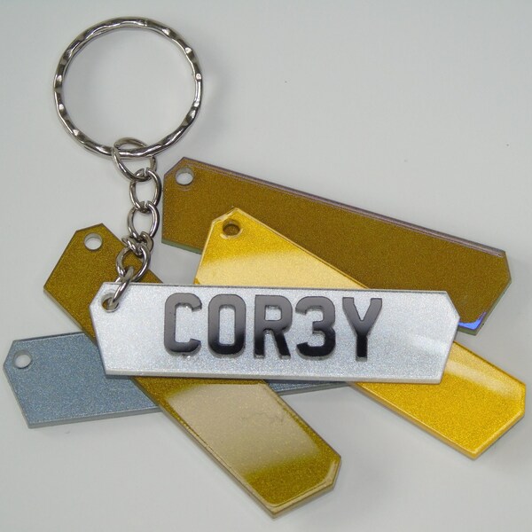 Number Plate Keyring - Etsy UK