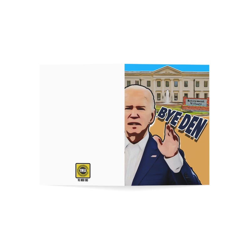 Joe 'bye Den' Retirement Card Gloss Funny/humour/retirement WITH BLANK ...