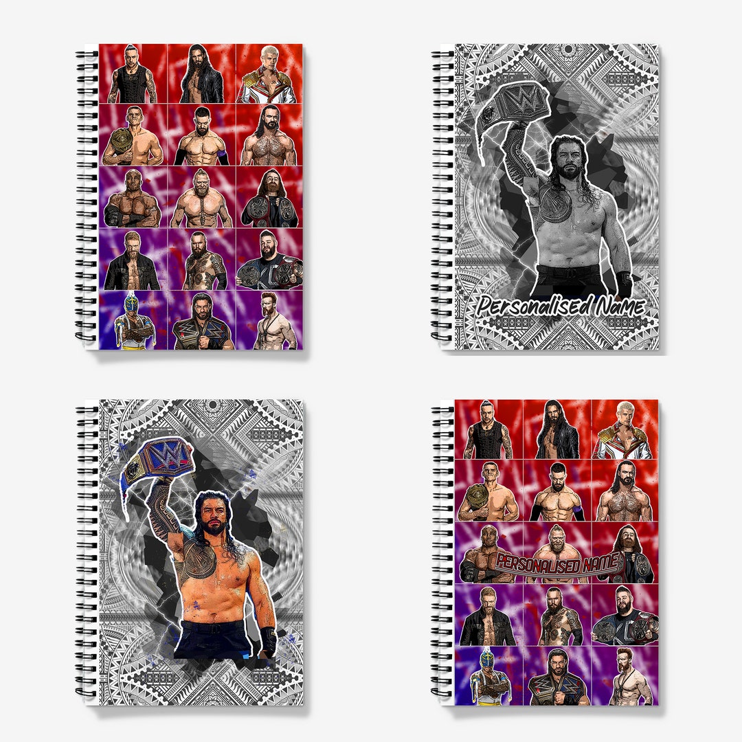 WWE Superstars Spiral Notebook A5/A4 - Etsy UK
