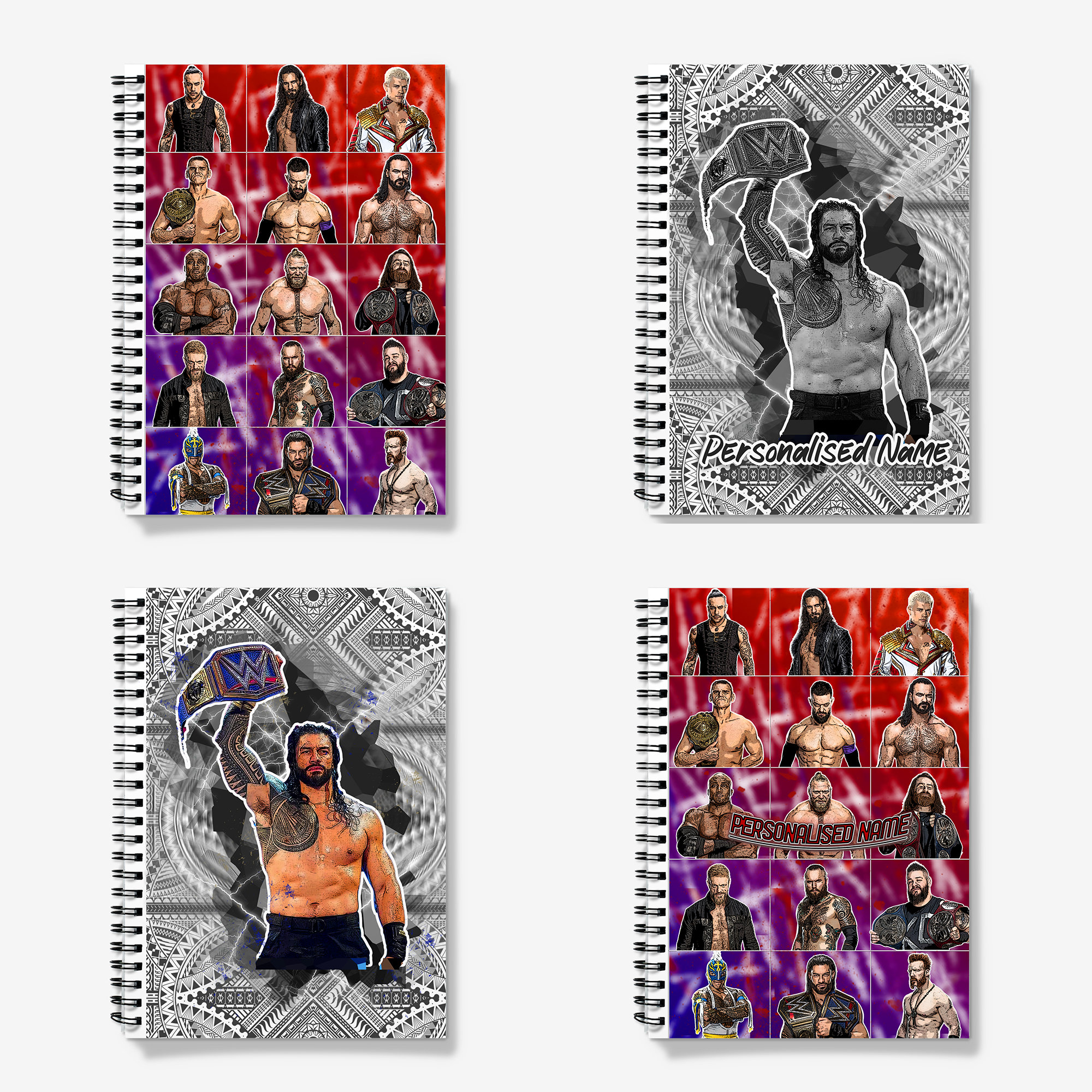 WWE Superstars Spiral Notebook A5/A4 - Etsy UK