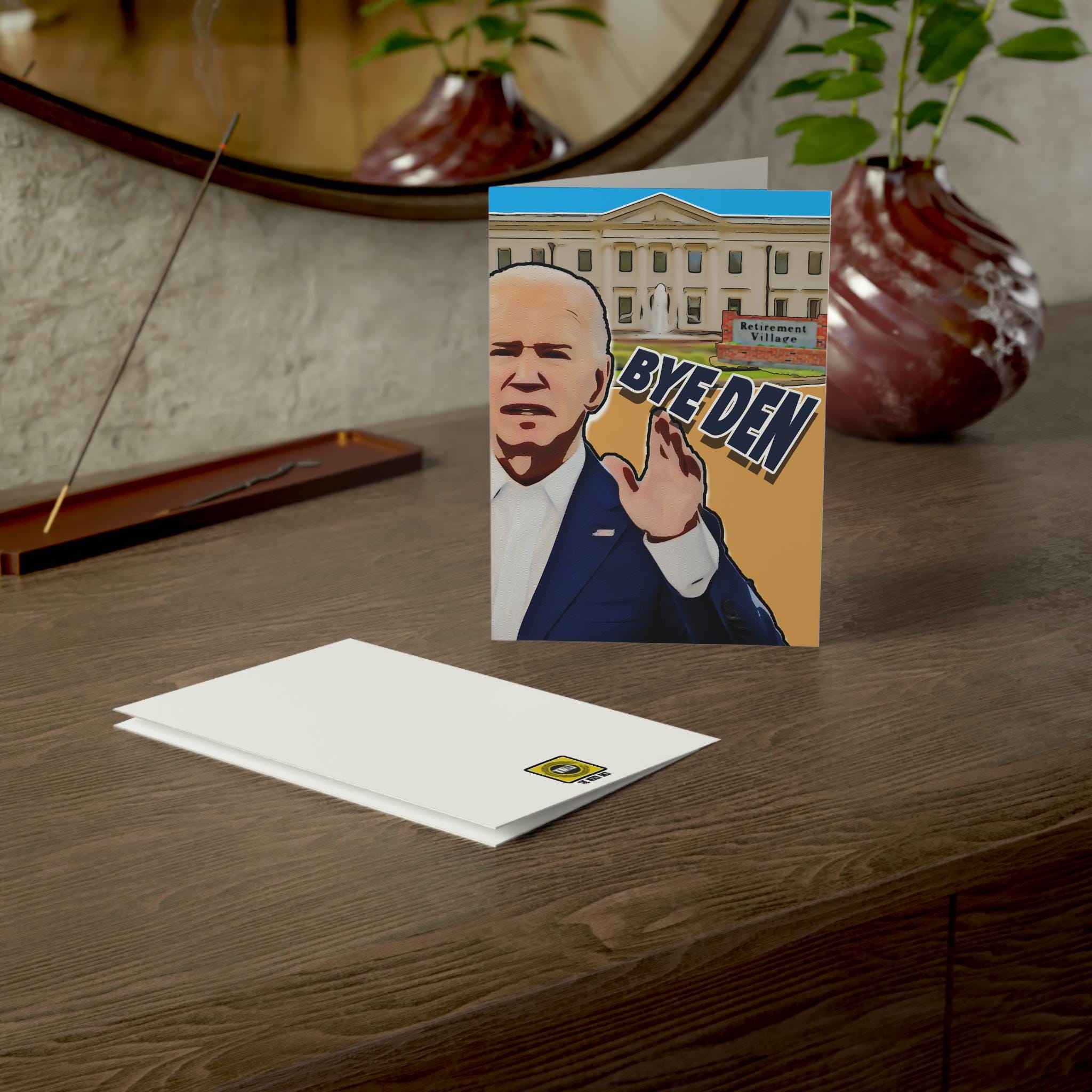 Joe 'bye Den' Retirement Card Gloss Funny/humour/retirement WITH BLANK ...