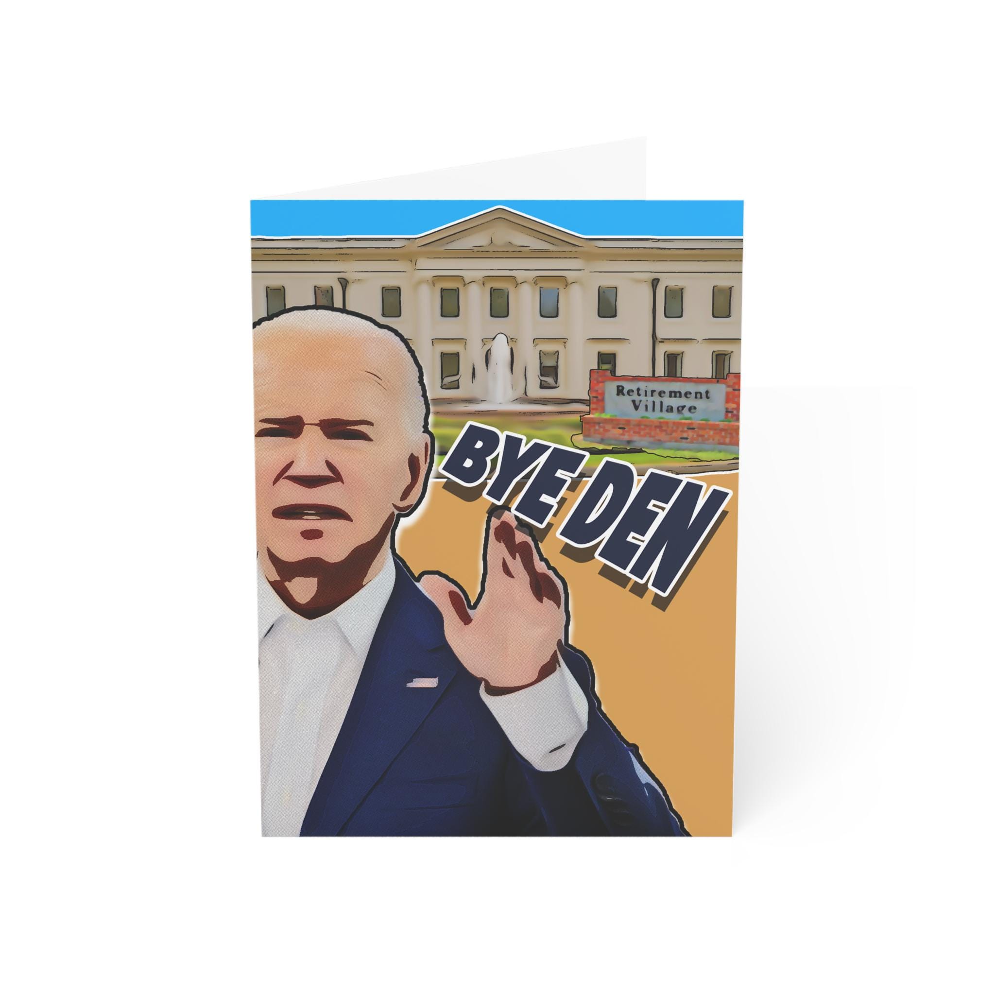 Joe 'bye Den' Retirement Card Gloss Funny/humour/retirement WITH BLANK ...