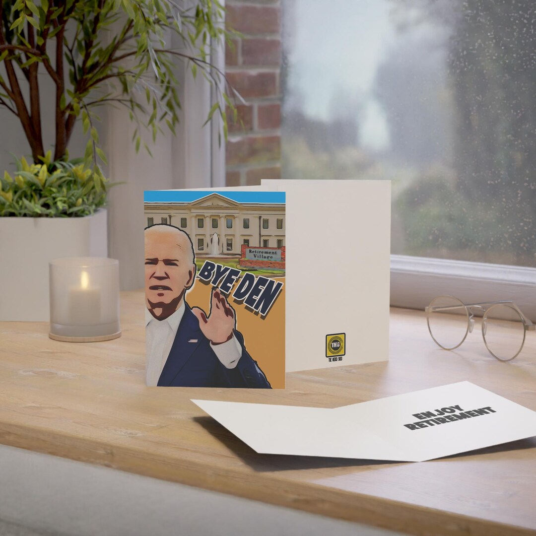 Joe 'bye Den' Retirement Card Gloss - Funny/humour/retirement - WITH ...