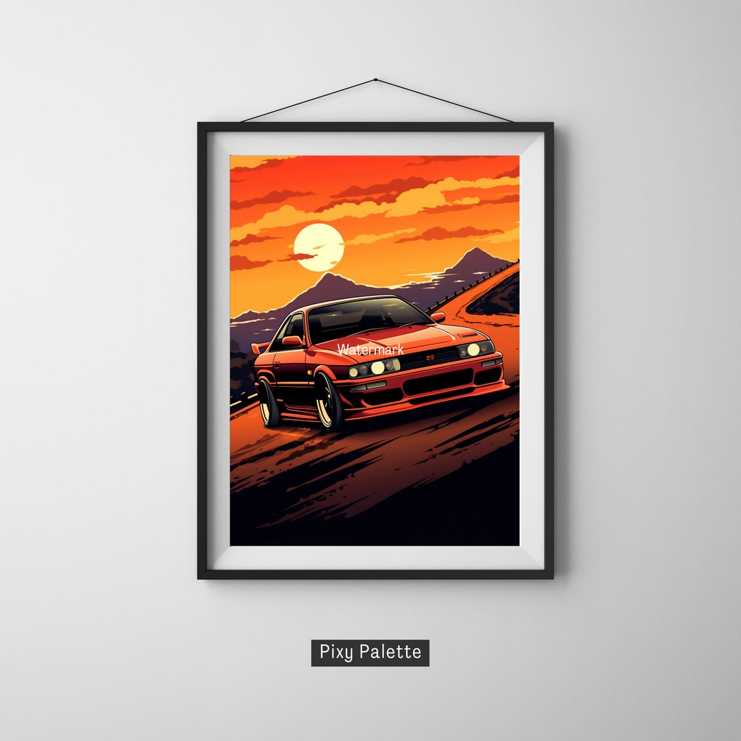 Subaru Wrx Digital Art JDM Poster Kids Boys Room Decor - Etsy