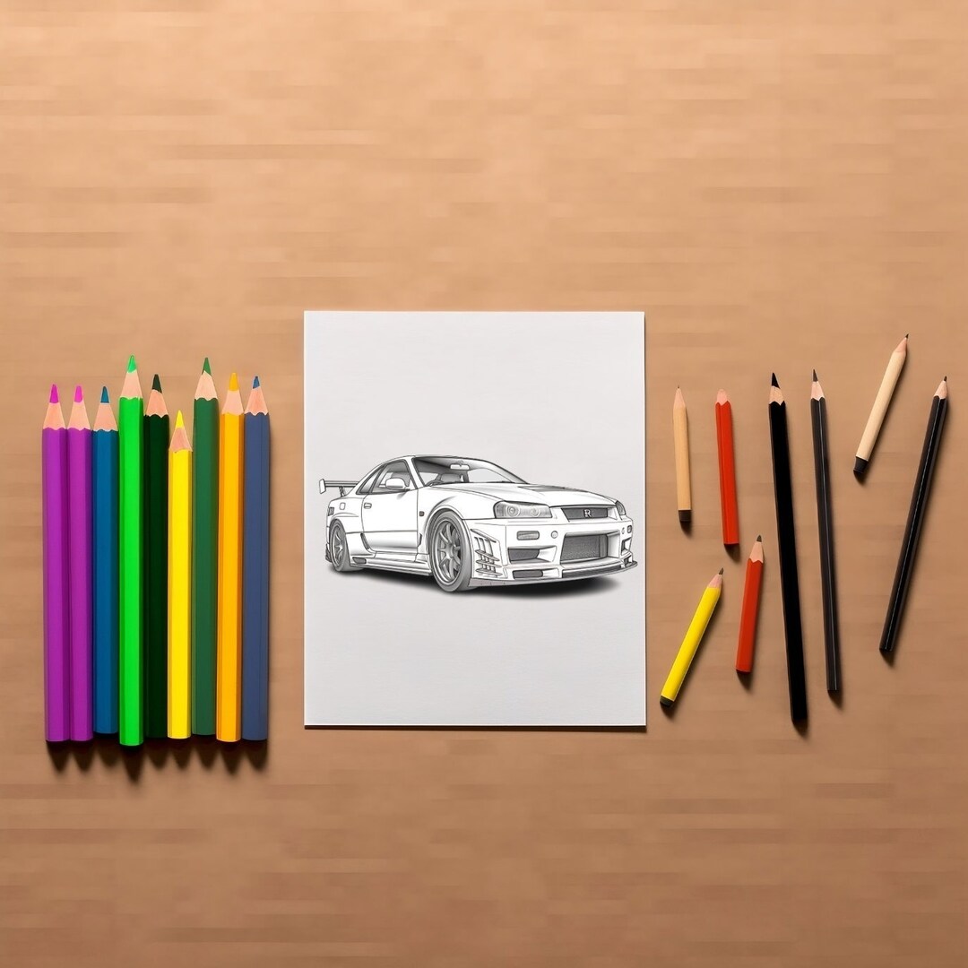 Coloring Pages for Kids 25 Printable Designs Car Coloring - Etsy