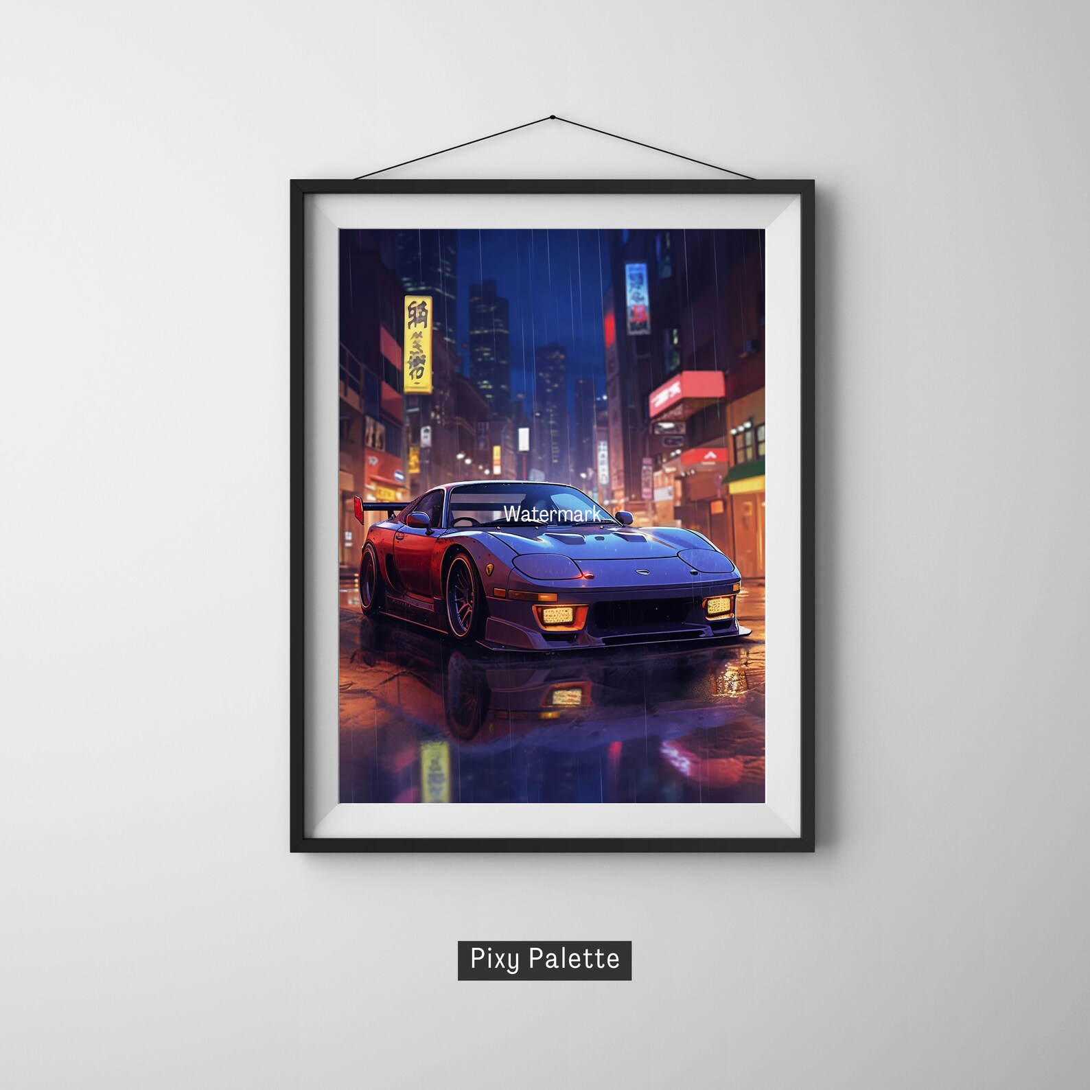 JDM Car Digital Art JDM Poster Kids Boys Room Decor Drift Wallpaper ...