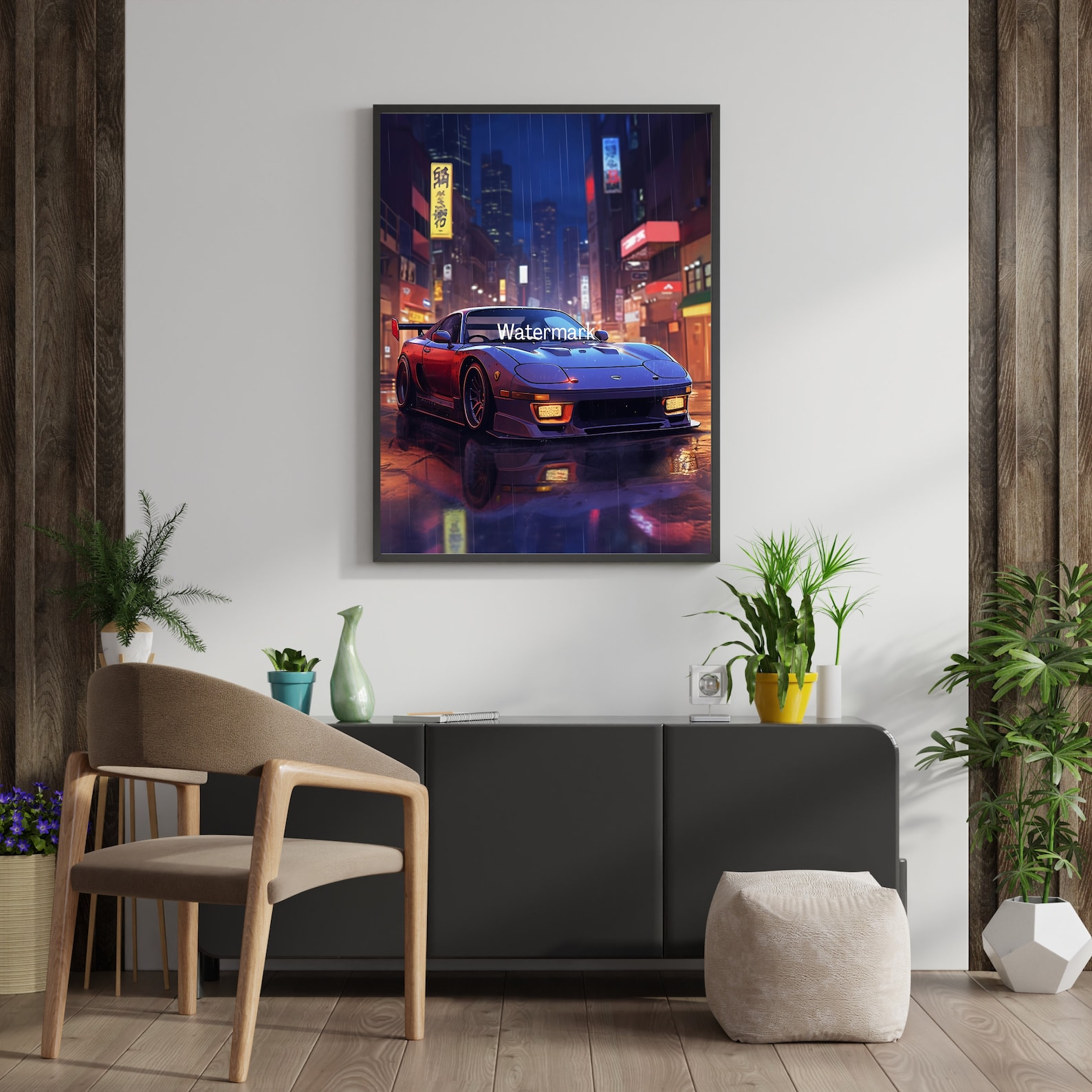 JDM Car Digital Art JDM Poster Kids Boys Room Decor Drift Wallpaper ...