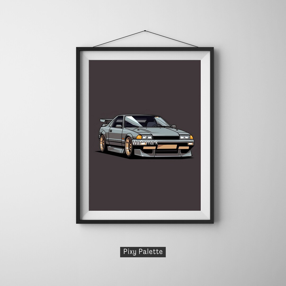 Nissan Silvia S13 Digital Art JDM Poster Kids Boys Room - Etsy Australia