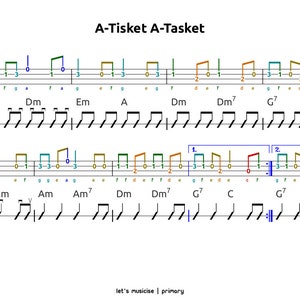 Nursery Rhymes for Left-handed Ukulele Primary School Classroom or ...