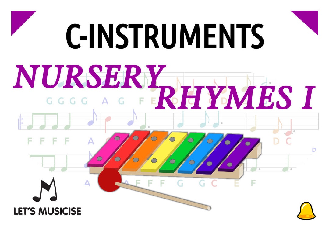 Nursery Rhymes for C-instruments, Primary School: Chime Bars, Bells ...